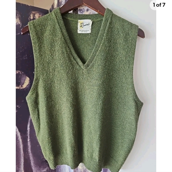 Rinardo | Sweaters | Mens Rinardo Green Shetland Wool Grunge Rockabilly ...